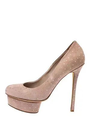 LE SILLA Crystal-embellished Platform Pumps - Brown