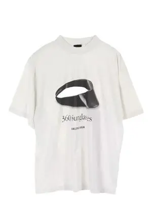 Balenciaga 2010s 360 Sunglasses-print T-shirt - Grey