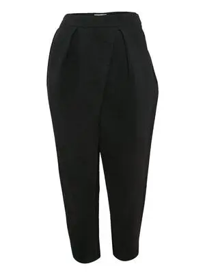 Chloé Pleated Wrap Trousers - Black