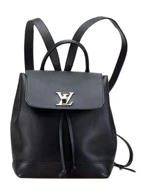 LOUIS VUITTON Taurillon Lockme Backpack - Black
