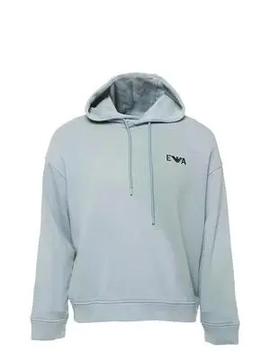 Emporio Armani Logo Hoodie - Blue