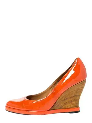 FERRAGAMO 105mm Leather Pumps - Orange