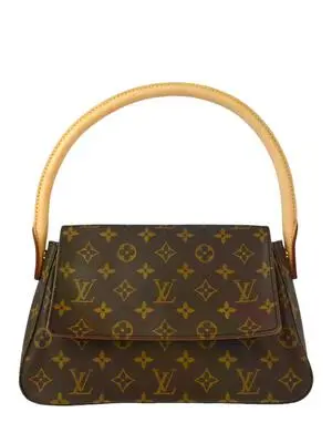 LOUIS VUITTON 2002 Mini Looping Handbag - Brown
