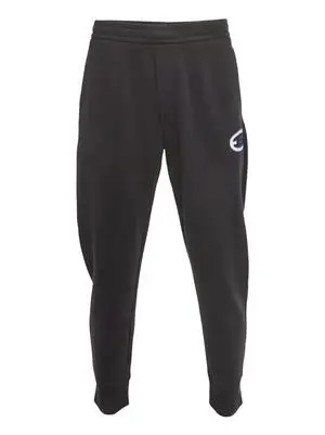 Emporio Armani Embroidered-logo Sweatpants - Black