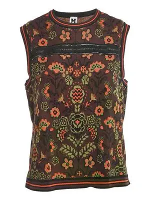 Missoni Floral-pattern Sleeveless Top - Multicolour