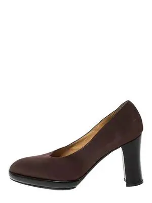Casadei Suede Platform Pumps - Brown