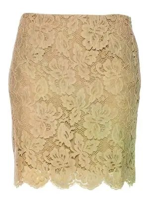 Polo Ralph Lauren Floral-lace Mini Skirt - Neutrals