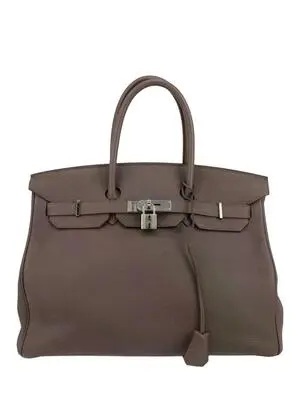 Hermès 2014 Birkin 35 Togo Leather Handbag - Grey