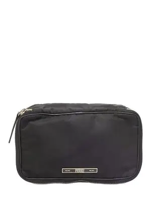 Gianfranco Ferre Rectangular Zip Clutch Bag - Black