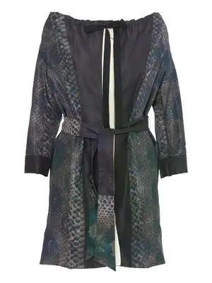 PRADA Python Print Overcoat