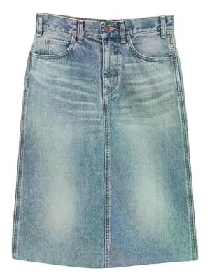 Celine Denim Skirt - Blue