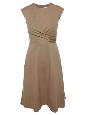 Calvin Klein Ruched Midi Dress - Neutrals