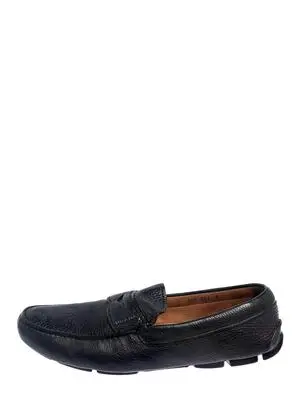 Prada Logo-lettering Loafers - Blue