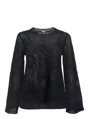 Missoni Lurex-detailing Top - Black