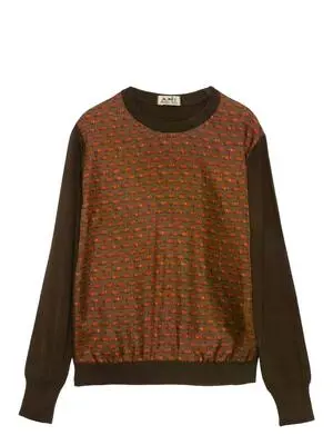 Hermès 1970s Wool-silk Sweater - Brown
