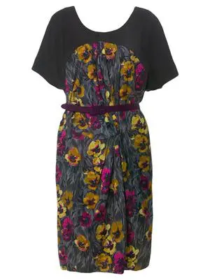 Kenzo Floral-print Midi Dress - Grey
