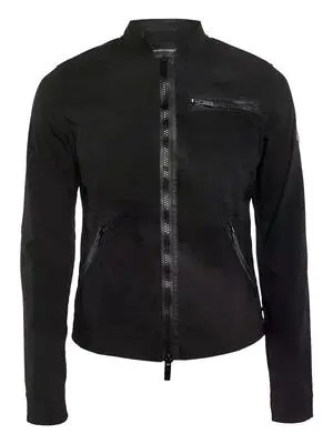 Emporio Armani Textured Zip Jacket - Black