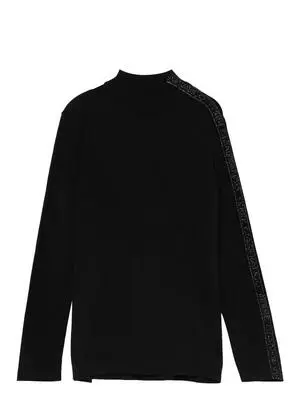 Gianfranco Ferre 2004-2005 Logo-tape Sweater - Black