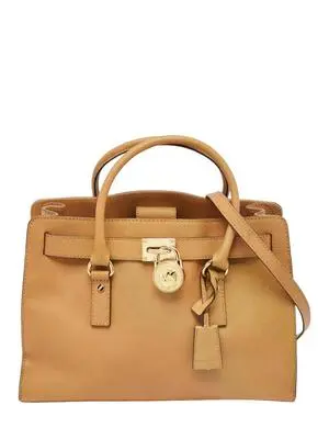 Michael Kors Hamilton Saffiano-leather Tote Bag - Neutrals