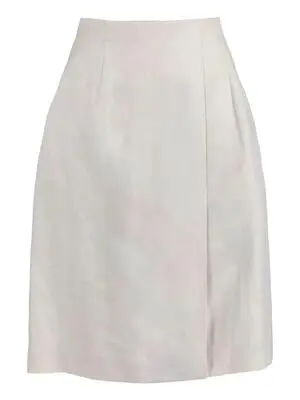 Agnona Vintage Cotton Midi Skirt - White