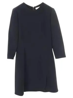 Dior 2000s Crew-neck Midi Dress - Blue