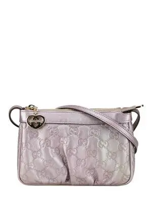 Gucci Metallic Sissima Lovely Crossbody Bag - Purple