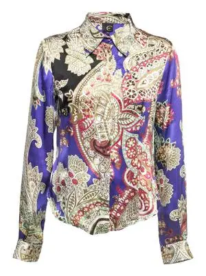 Just Cavalli Paisley-print Shirt - Purple