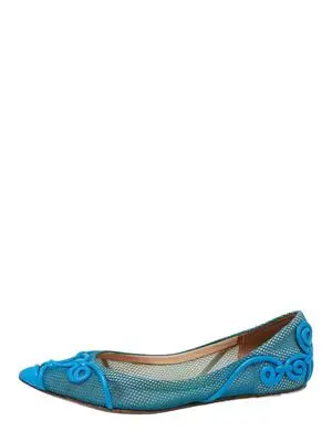 Valentino Garavani Mesh Ballerina Shoes - Blue
