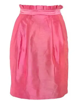 Alice + Olivia Pleat-detail Midi Skirt - Pink