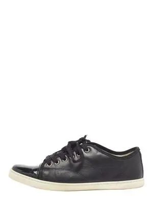 LANVIN Leather Low-top Sneakers - Black