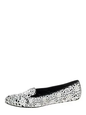 Alexander McQueen Lace-cut Ballet Flats - White