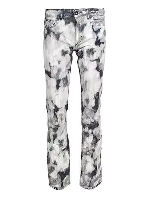 Dolce & Gabbana Floral-print Jeans - Grey