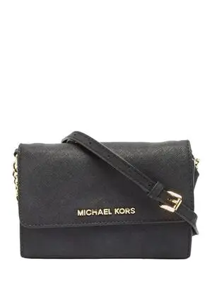 Michael Kors Logo-lettering Mini Bag - Black