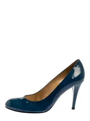 STUART WEITZMAN 100mm Leather Heeled Pumps - Blue