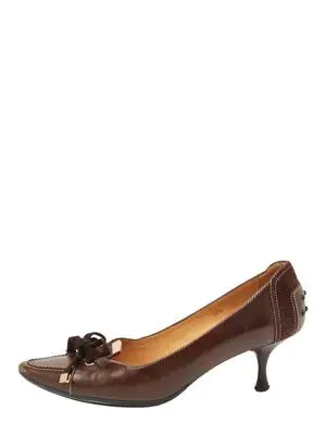 TOD'S 55mm Leather Heeled Pumps - Brown