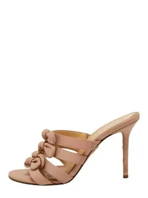 CHARLOTTE OLYMPIA Bow Leather Sandals - Pink