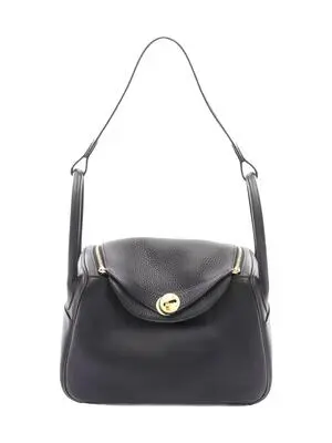 Hermès Lindy 26 Leather Shoulder Bag - Black