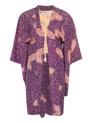 A.N.G.E.L.O. VINTAGE CULT 1970s Floral-print Kimono - Purple
