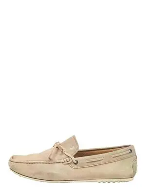 TOD'S Vintage Suede Loafers - Neutrals