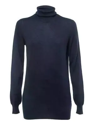 Loro Piana Cashmere Roll Neck Sweater - Blue