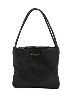 Prada 2010s Triangle-logo Handbag - Black