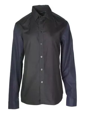 Givenchy Colour-block Long-sleeve Shirt - Black