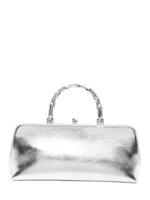 JIL SANDER Goji Bamboo Tote Bag - Silver