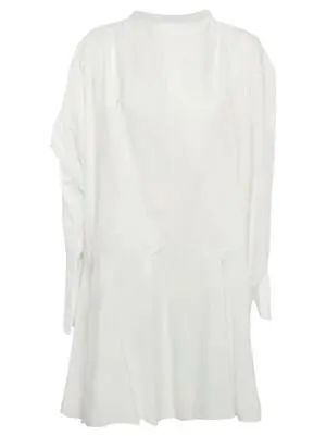 Marni Bow-detail Cotton Dress - White
