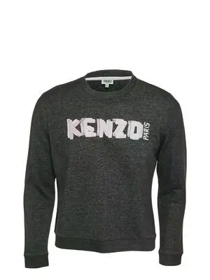 Kenzo Logo-embroidered Sweatshirt - Grey