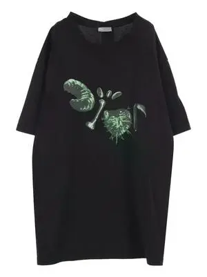 Dior X Travis Scott 2010s Cactus Jack-logo Cotton T-shirt - Black