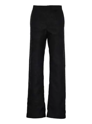 Prada Triangle-logo Trousers - Black