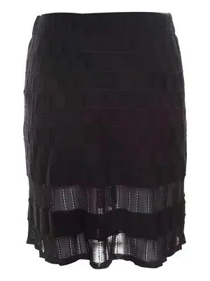 Missoni Textured Sheer-insert Mini Skirt - Black