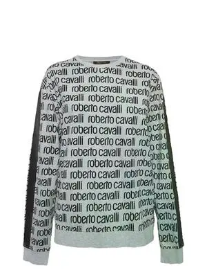 Roberto Cavalli Logo-print Sweatshirt - Grey