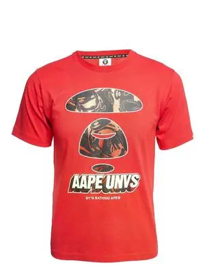 A BATHING APE Pre-owned Print T-shirt - Red